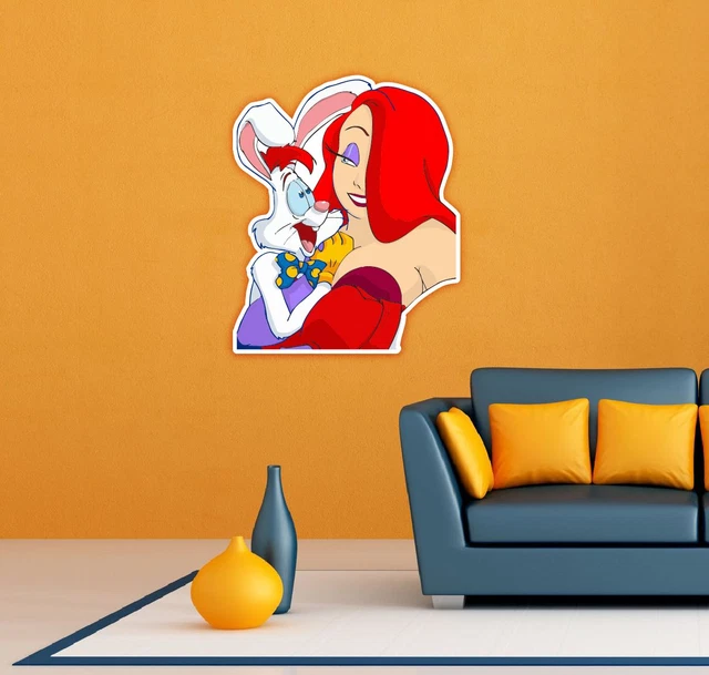 DOPASTICKER Jessica Roger Rabbit Bunny Kids Room Wall Garage Decor ...