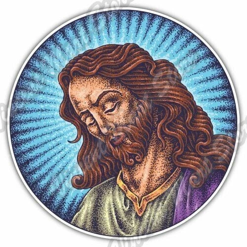 DOPASTICKER Jesus Christ Christian Religious Faith Bible Car Sticker ...
