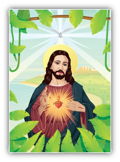 DOPASTICKER Jesus Christ Jungle Car Sticker Phone Water Bottle Stickers ...