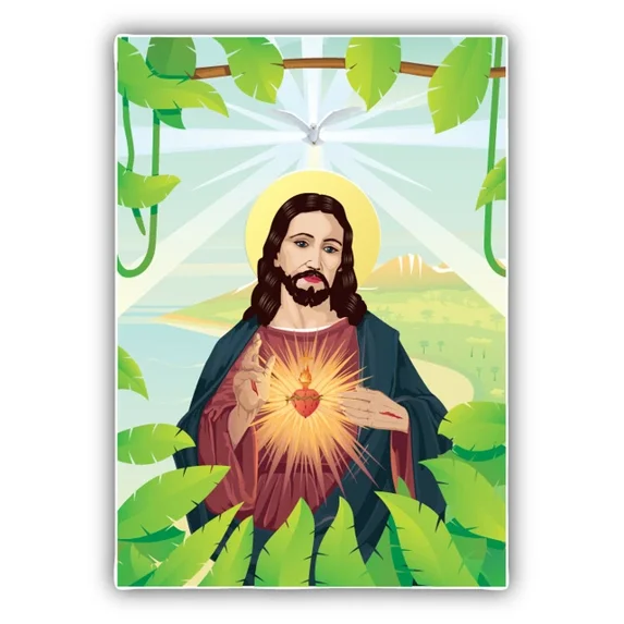 DOPASTICKER Jesus Christ Jungle Sticker Decal Phone Decal Water Bottle ...