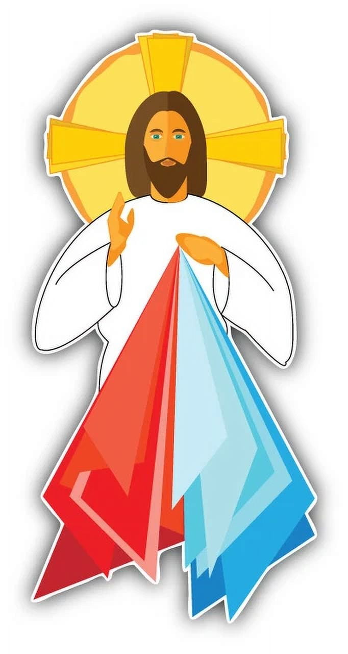 DOPASTICKER Jesus Christ Sacred Heart Divine Mercy Religion Car Sticker ...