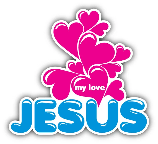 DOPASTICKER Jesus My Love Car Sticker Phone Water Bottle Stickers, Cars ...