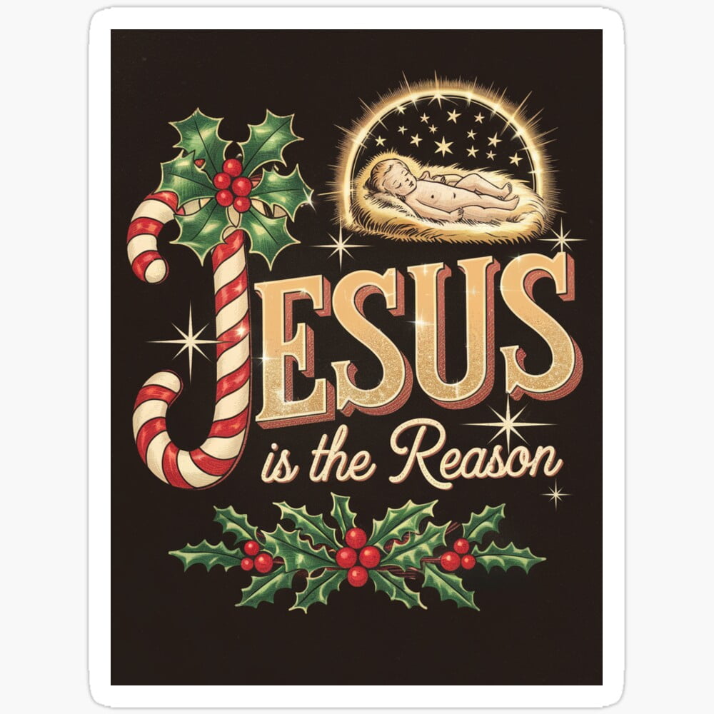DOPASTICKER Jesus Is The Reason Vintage Sticker, Decorate Laptops ...