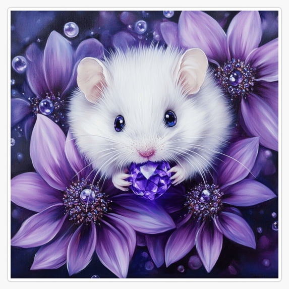 DOPASTICKER Jewelled Hamster Sticker, Phone Sticker Water Bottle ...