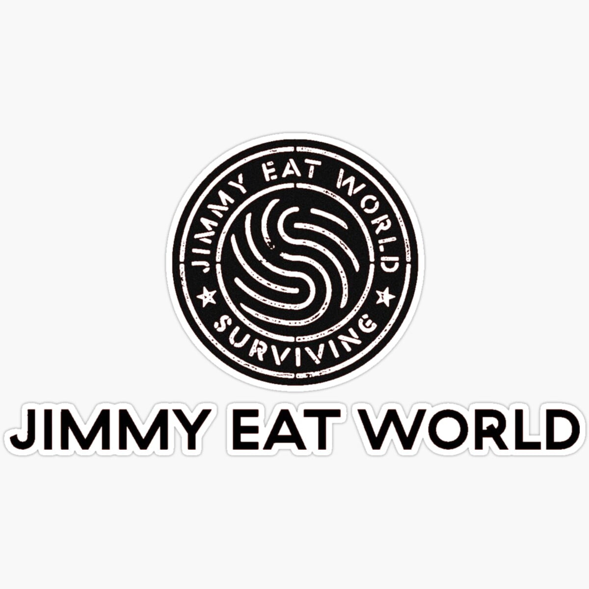 DOPASTICKER Jimmy Eat World Logo Sticker Decorative Laptop, Phone ...