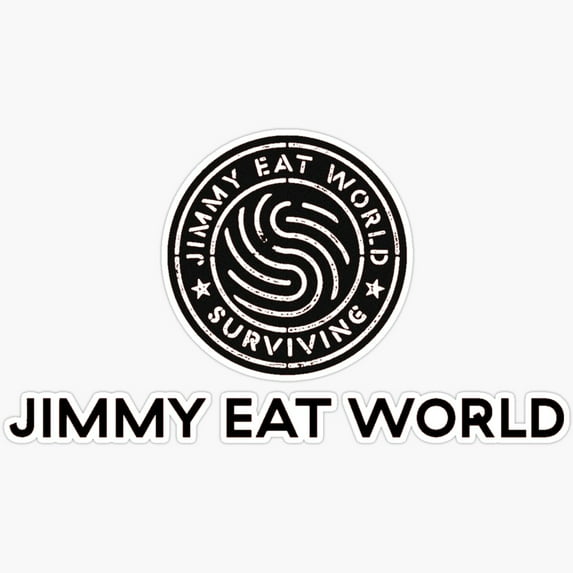 DOPASTICKER Jimmy Eat World Logo Sticker Decorative Laptop, Phone ...
