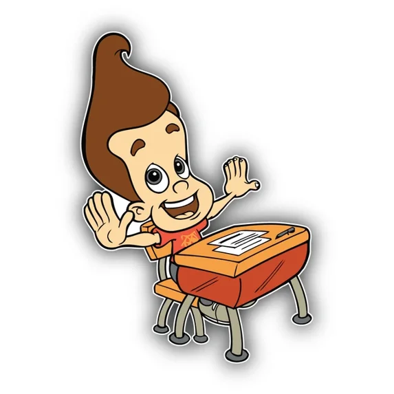 DOPASTICKER Jimmy Neutron Cartoon Sticker Decal Phone Decal Water ...