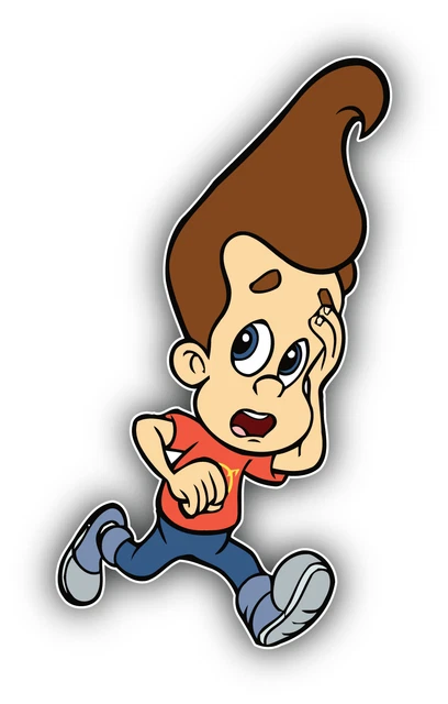 DOPASTICKER Jimmy Neutron Cartoon Sticker Decal Phone Decal Water ...
