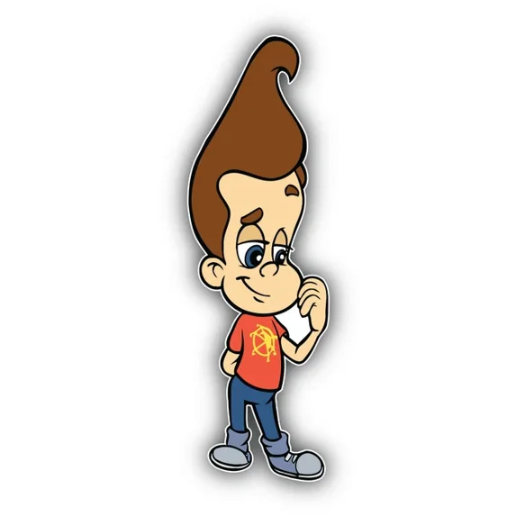 DOPASTICKER Jimmy Neutron Cartoon Sticker Decal Phone Decal Water ...
