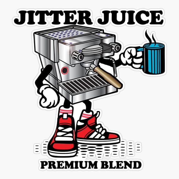 DOPASTICKER Jitter Juice Blend Sticker, Phone Sticker Water Bottle ...