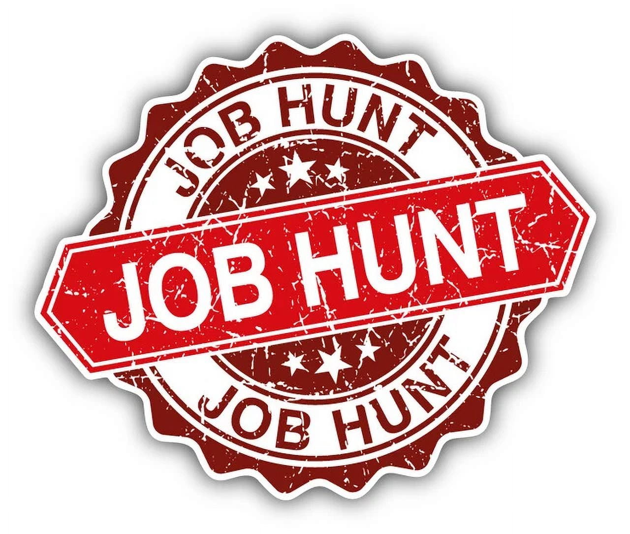 DOPASTICKER Job Hunt Grunge Car Sticker Phone Decal Water Bottle ...