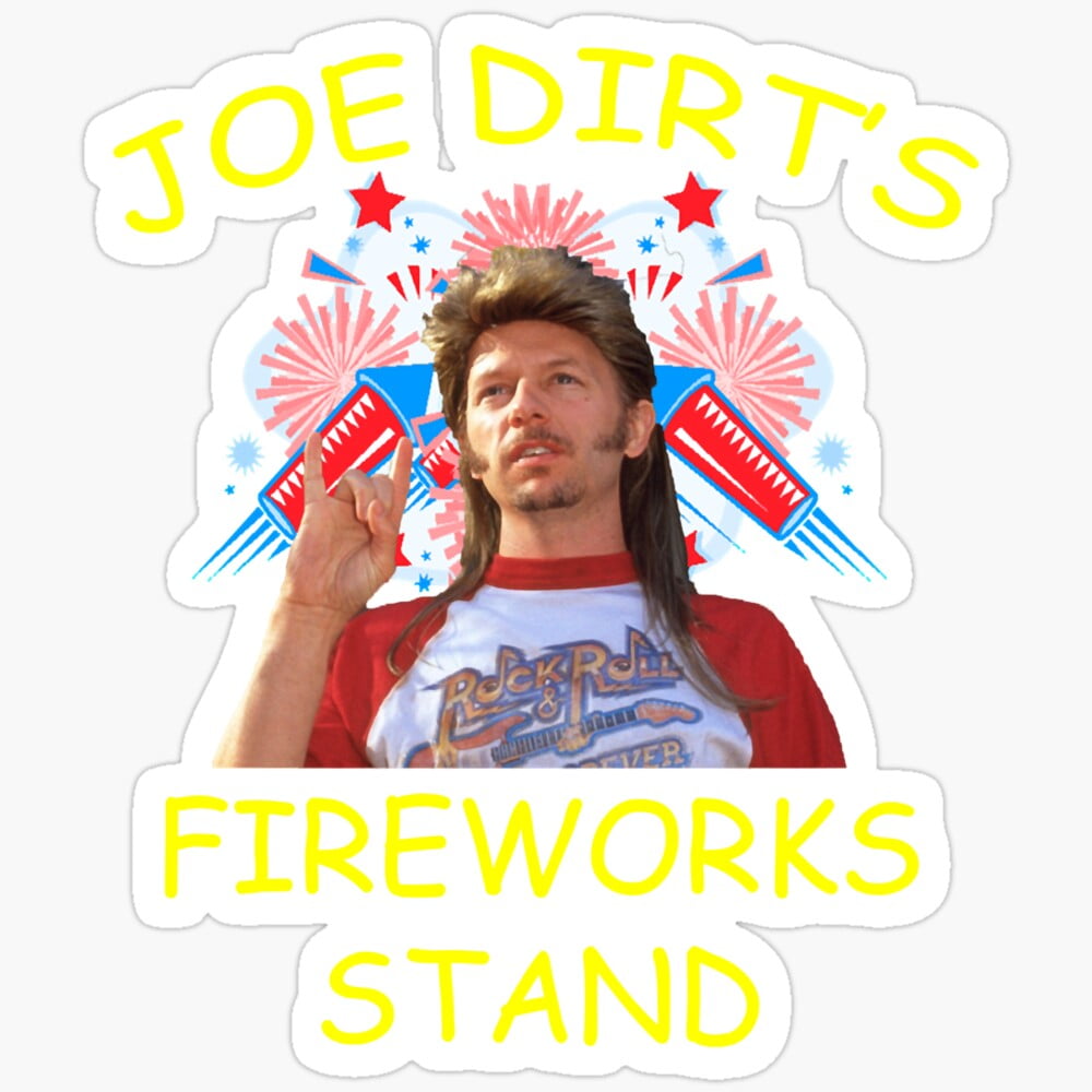 DOPASTICKER Joe Fireworks 4Th Of July Stand Gift Men Women Sticker ...