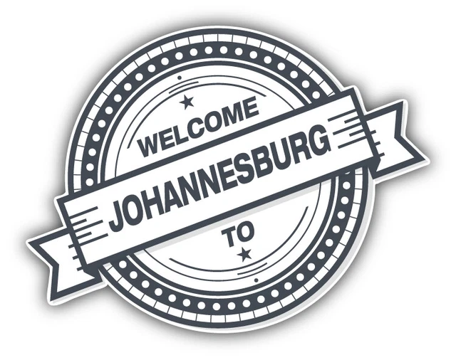 DOPASTICKER Johannesburg Welcome Travel Label Car Sticker Phone Decal ...