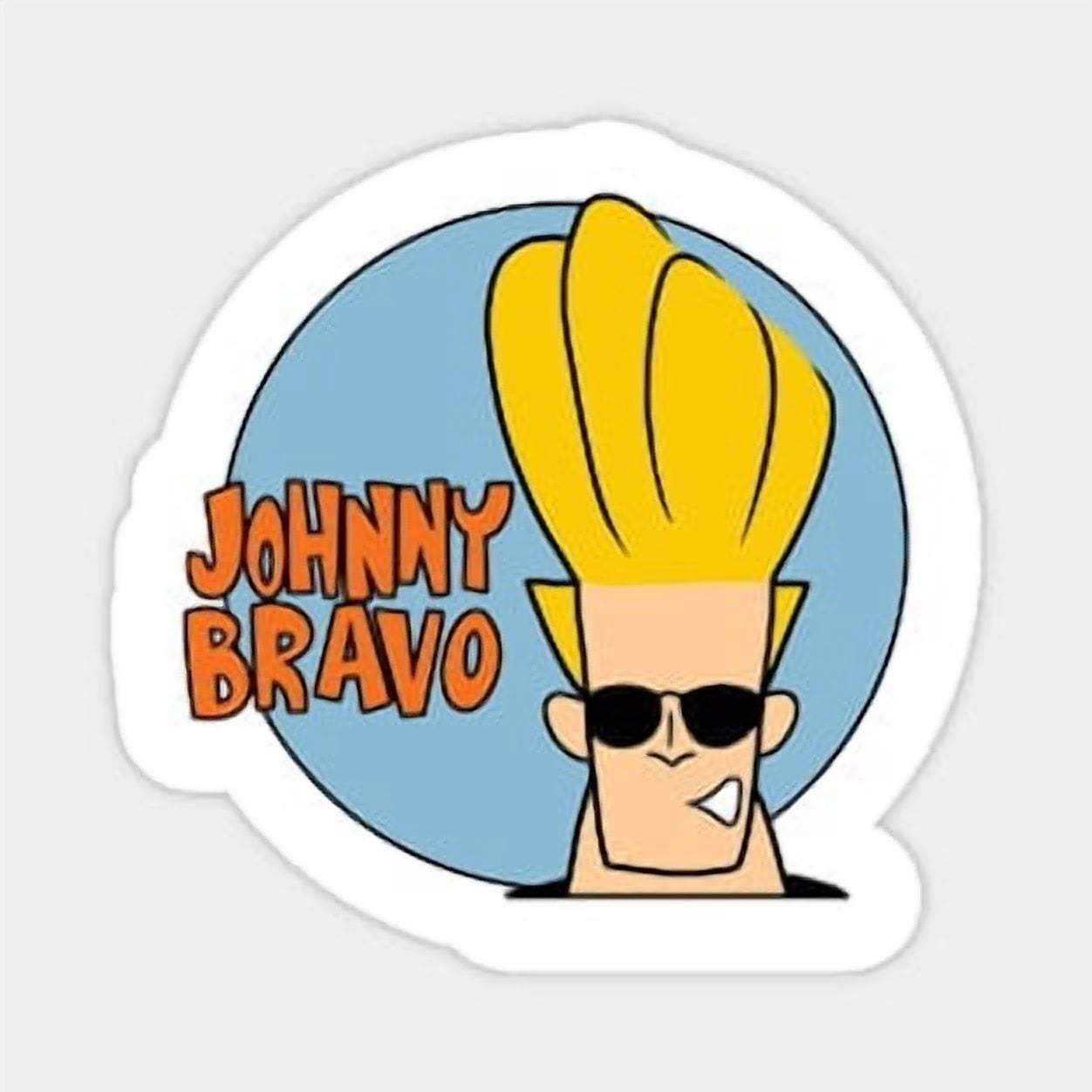 DOPASTICKER Johnny Bravo Decorative Laptop, Phone Stickers, Waterproof ...