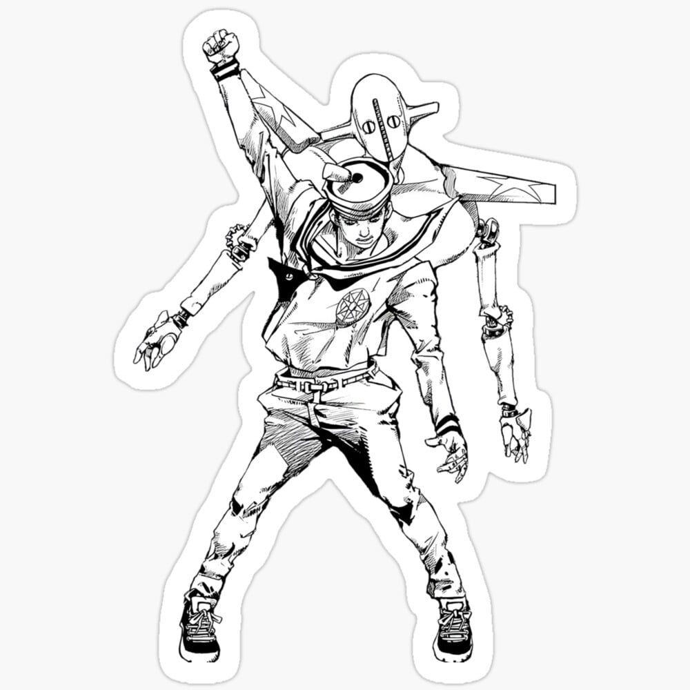 DOPASTICKER Jojo'S Legendary Pose Sticker Phone Decal Water Bottle ...