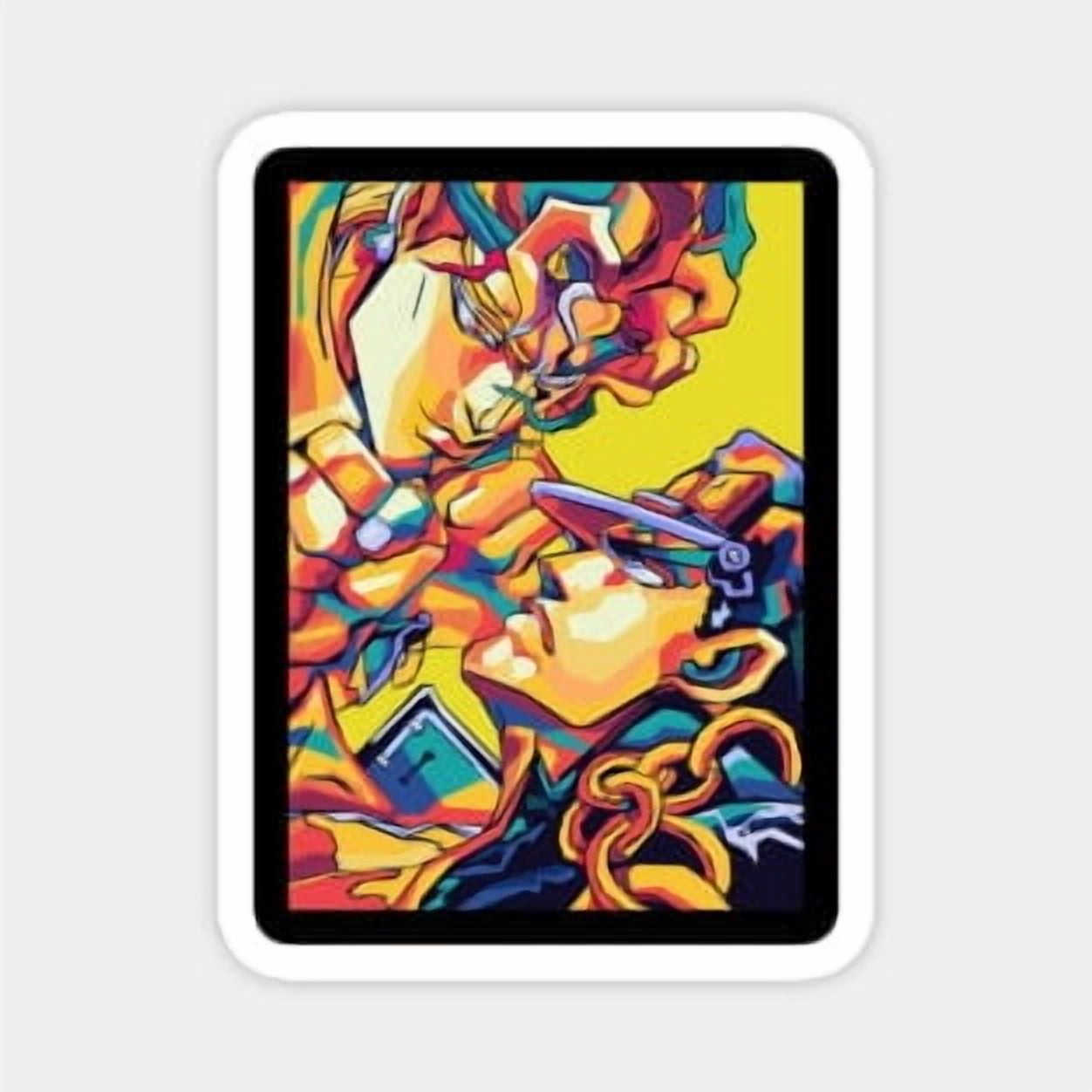 DOPASTICKER Jojo Wpap Pop Art Decorative Laptop, Phone Stickers ...