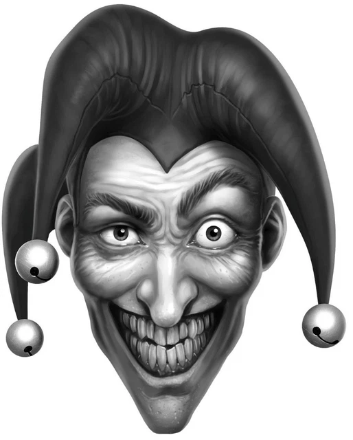 DOPASTICKER Joker Black And White Sticker Laptop Sticker Phone Decal ...