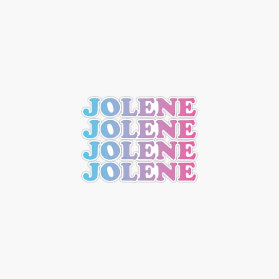 DOPASTICKER Jolene, Jolene, Jolene, Joleeeene Pastel Gradient Sticker ...