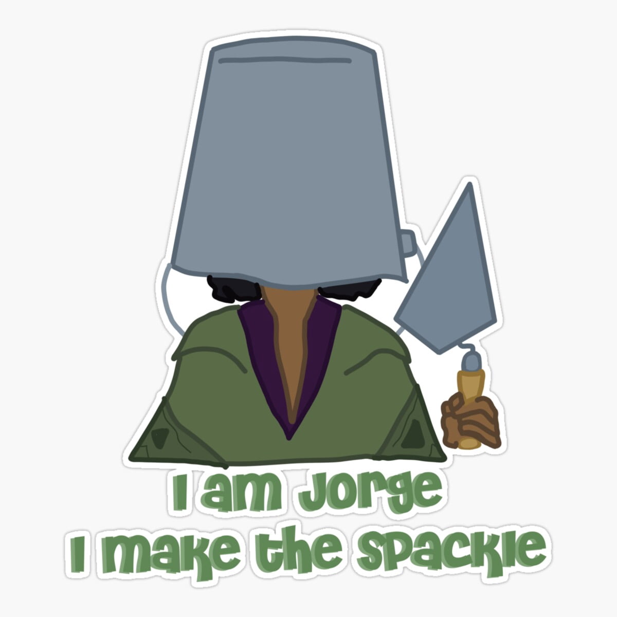 DOPASTICKER Jorge And His Spackle Sticker, Phone Sticker Car Sticker ...