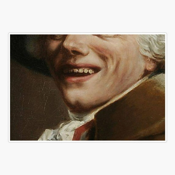 DOPASTICKER Joseph Ducreux Mask Sticker, Phone Sticker Water Bottle ...
