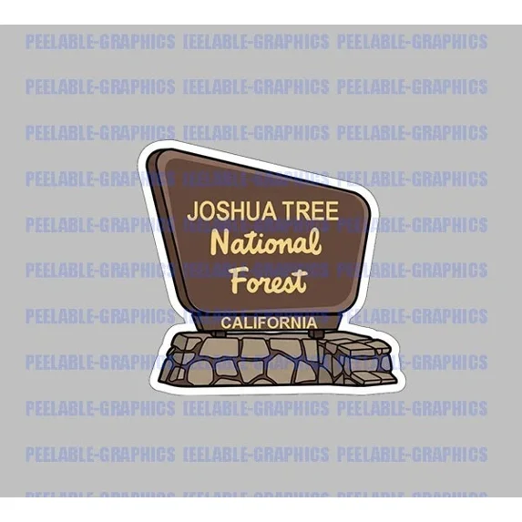 DOPASTICKER Joshua Tree National Forest California Park Sticker Phone ...