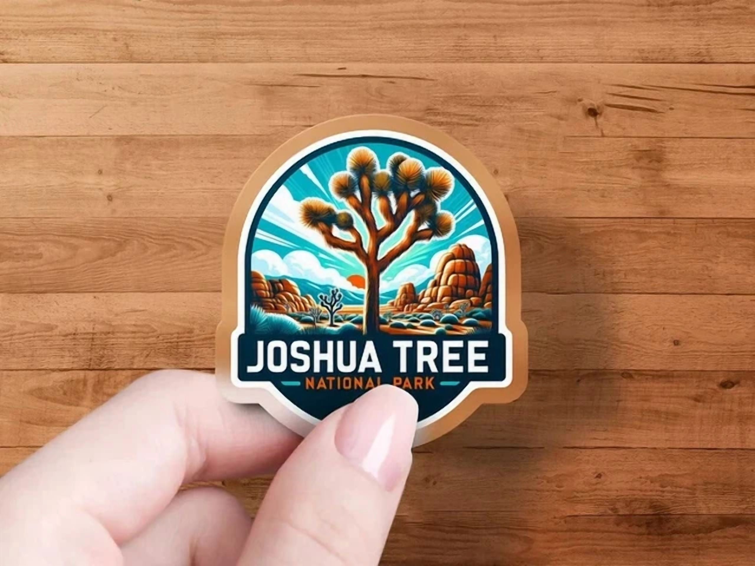 DOPASTICKER Joshua Tree National Park Sticker Desert Landscape, Travel ...