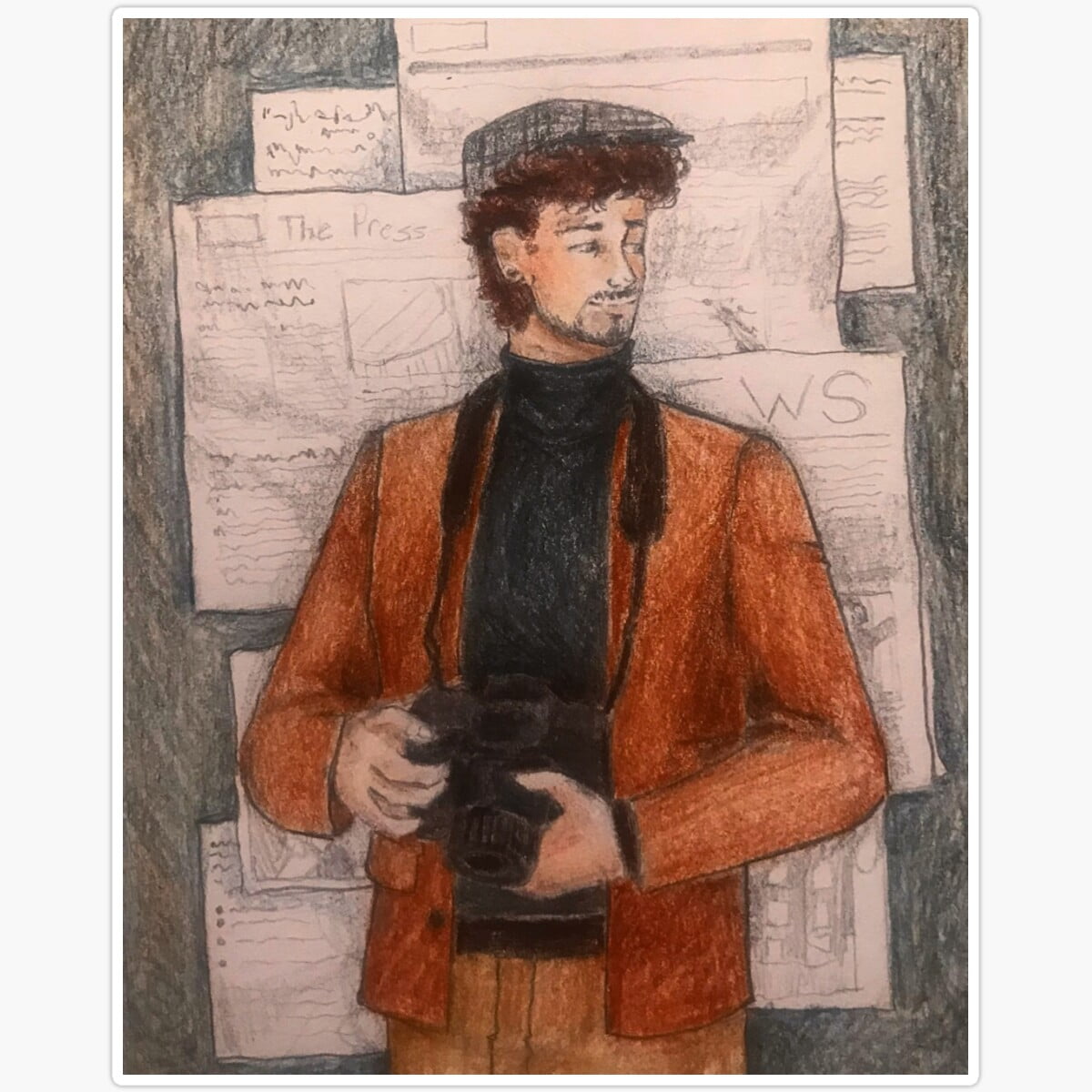 DOPASTICKER Journalist Chase Brody Sticker Decorative Laptop, Phone ...