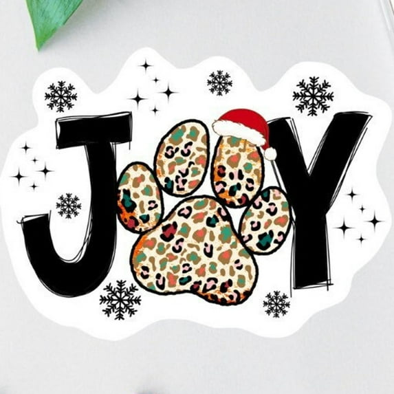 DOPASTICKER Joy Sticker, Dog Lover Gift, Jolly Man Paws, Noel Sticker ...
