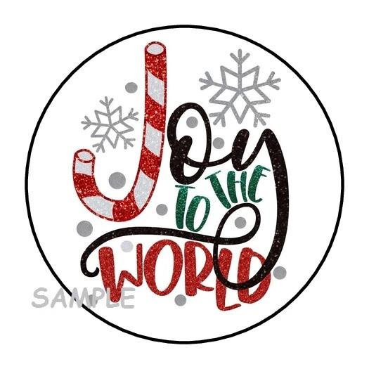DOPASTICKER Joy To The World Stickers Favors Phone Decal Water Bottle ...