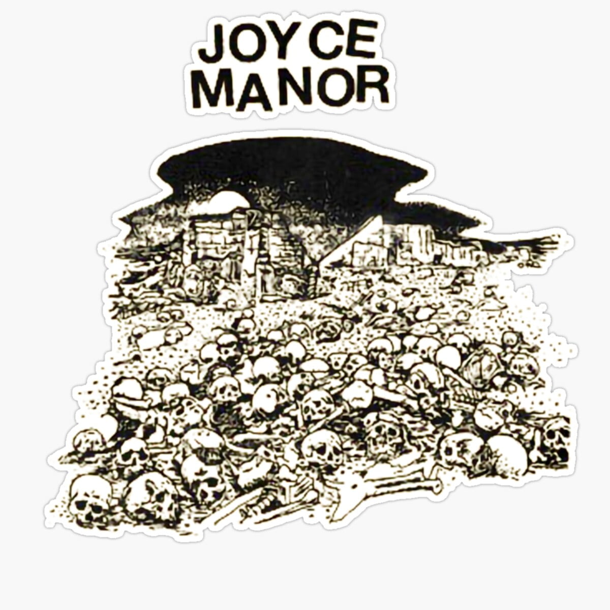 DOPASTICKER Joyce Manor - Skulls Apparel For Fans Sticker Decorative ...