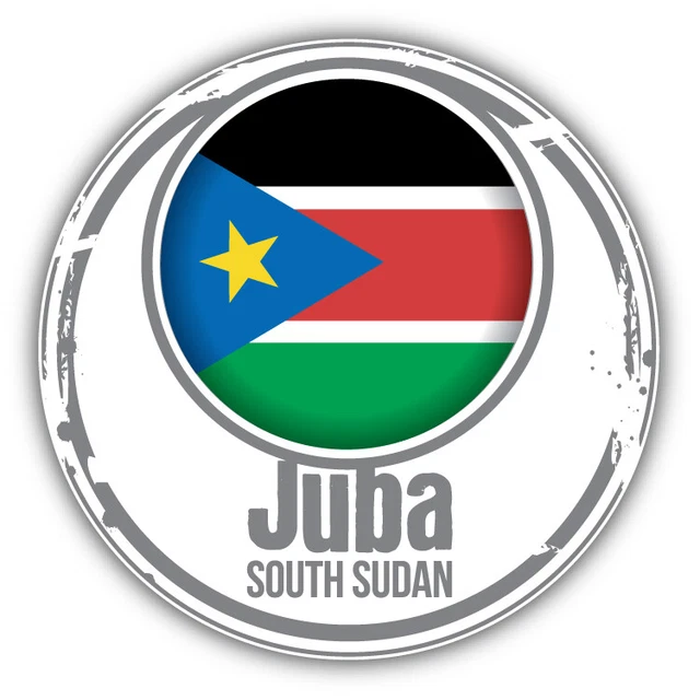 DOPASTICKER Juba South Sudan World Flag Badge Car Sticker Phone Decal ...