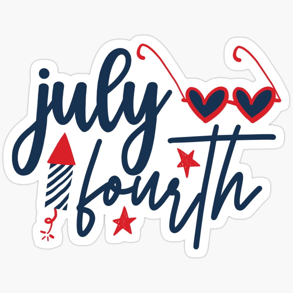 DOPASTICKER July Fourth- 4Th Of July Sticker Fourth Of July Sticker ...