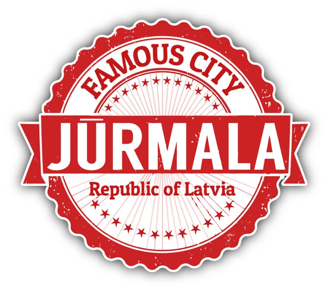 DOPASTICKER Jurmala City Latvia Grunge Travel Car Sticker Phone Decal ...