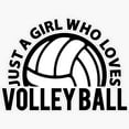 DOPASTICKER Just A Girl Who Loves Volleyball Sticker Decorative Laptop ...