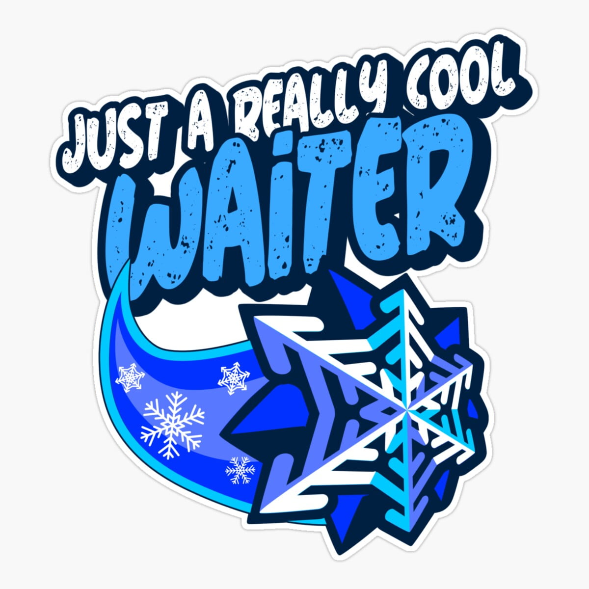 DOPASTICKER Just A Really Cool Waiter Sticker, Phone Sticker Car ...