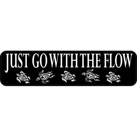 DOPASTICKER Just Go With The Flow Sticker Phone Sticker, Latop Sticker ...
