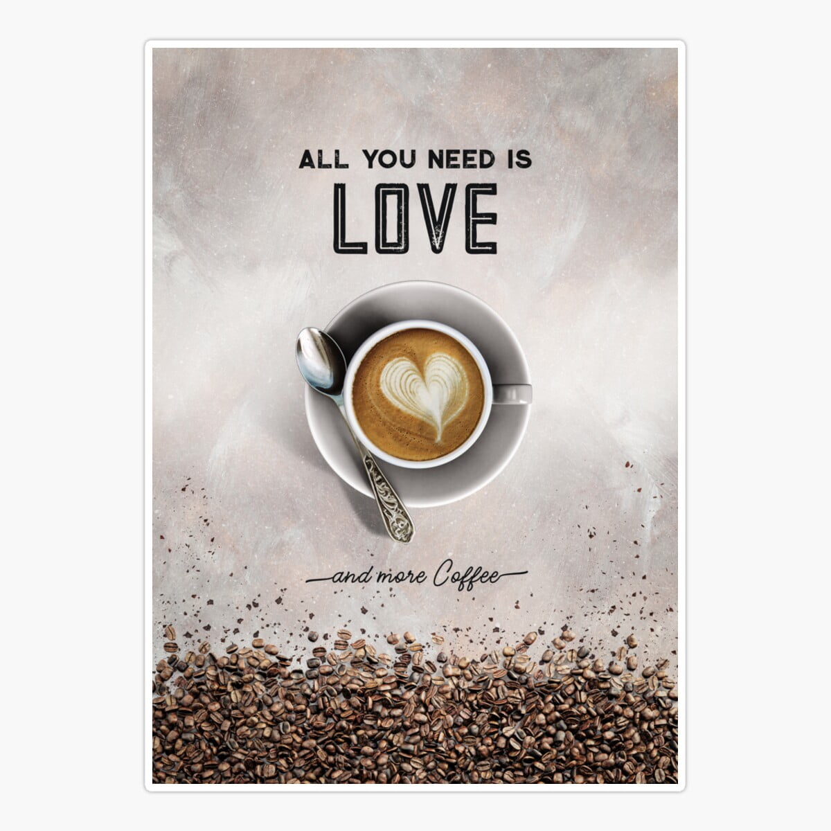 DOPASTICKER Just Love And More Coffee Sticker, Phone Sticker Car ...