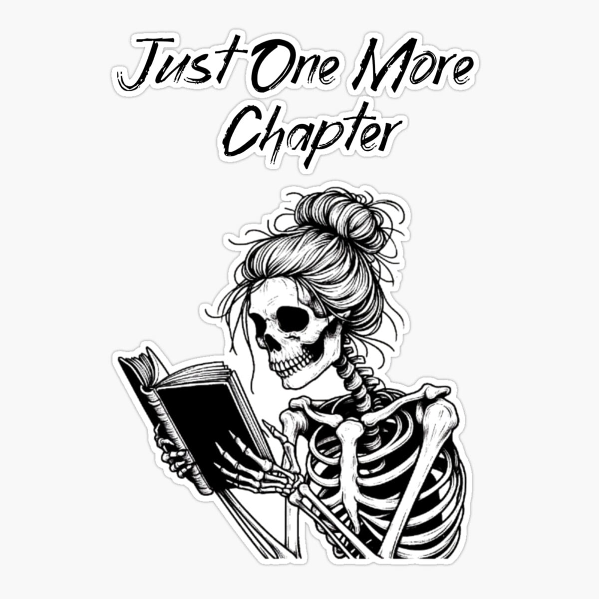 DOPASTICKER Just One More Chapter Sticker, Phone Sticker Car Sticker ...