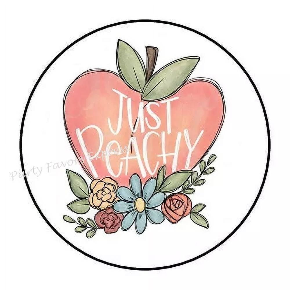 DOPASTICKER Just Peachy Perfect For Water Bottles, Laptops, Phones, Or Anywhere You Like ...