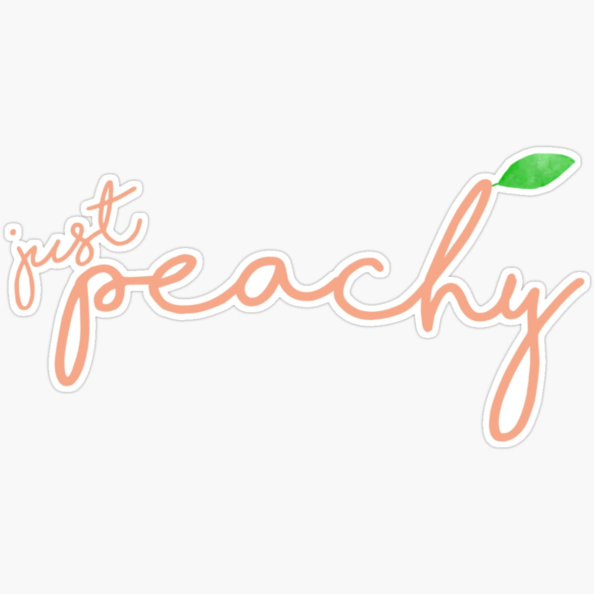 DOPASTICKER Just Peachy Sticker Decorative Laptop, Phone Stickers ...