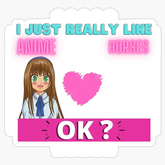 DOPASTICKER Just Really Like Horses, Horses Sticker Phone Decal Water ...