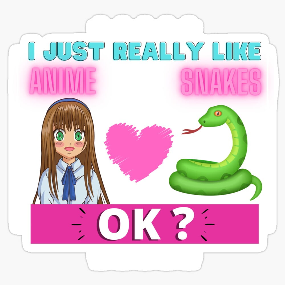 DOPASTICKER Just Really Like Snakes, Snakes Sticker Phone Sticker ...