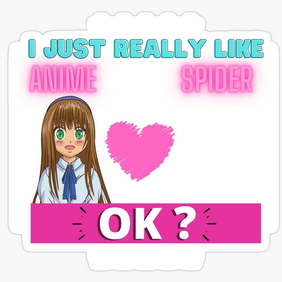 DOPASTICKER Just Really Like Spiders, Spiders Sticker Phone Decal Water ...
