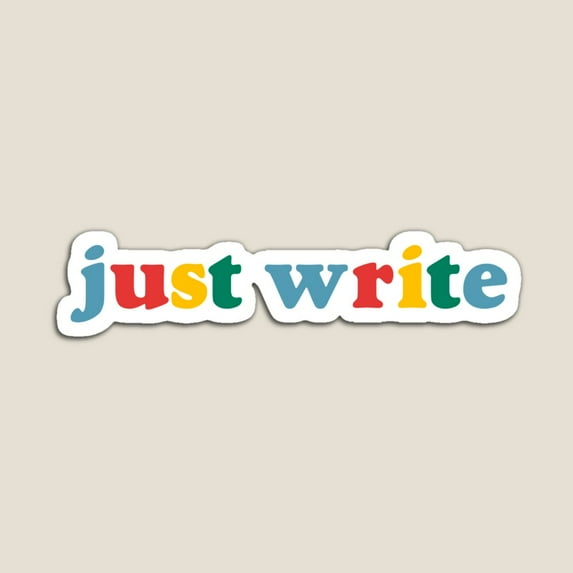 DOPASTICKER Just Write Rainbow Quote Sticker Decorative Laptop, Phone ...