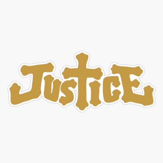 DOPASTICKER Justice Electro Music Logo Sticker, Phone Sticker Car ...