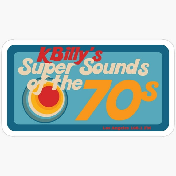 DOPASTICKER K Billy'S Super Sounds Of The 70S Sticker, Waterproof ...