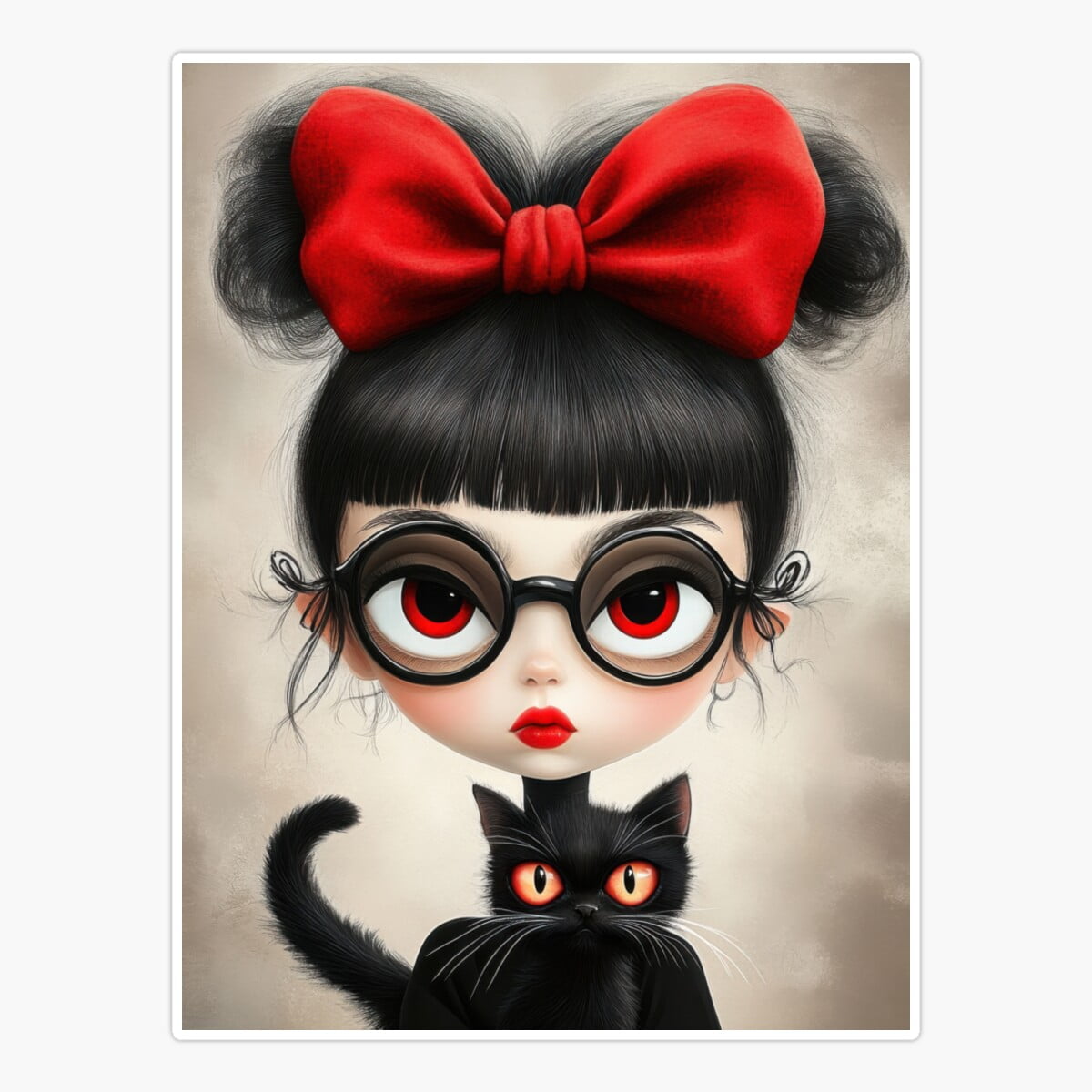 DOPASTICKER Kagetsu (Å½±Æœˆ) Shadow Moon (Å½± = Shadow, Æœˆ = Moon ...