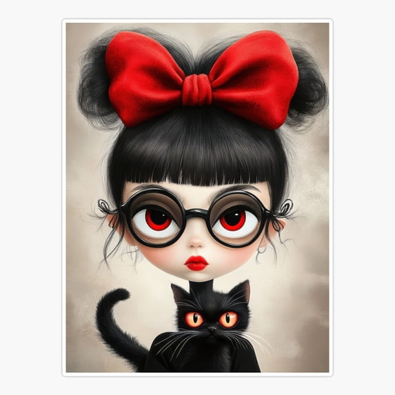 DOPASTICKER Kagetsu (Å½±Æœˆ) Shadow Moon (Å½± = Shadow, Æœˆ = Moon ...