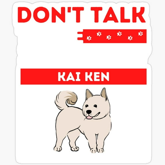 DOPASTICKER Kai Ken Gift, Gift Kai Ken Lovers Sticker Phone Decal Water ...