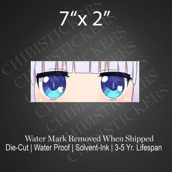 DOPASTICKER Kanna Blue Eyes Bumper Decal Decorative Laptop, Phone ...